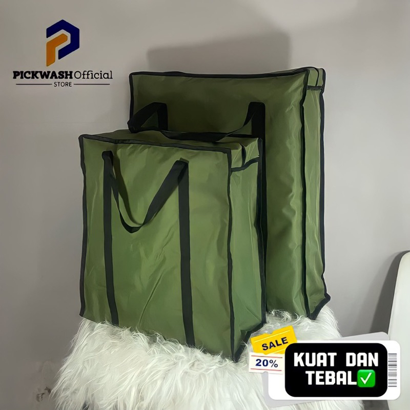 Jual Tas Laundry Jumbo Medium Bahan Kain Tebal Dan Kuat Lapis Tahan Air ...