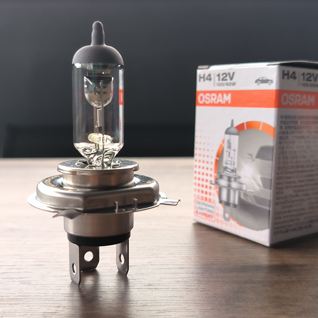Jual BOHLAM LAMPU HALOGEN H4 12V 100/90 WATT OSRAM 100% ASLI | Shopee ...