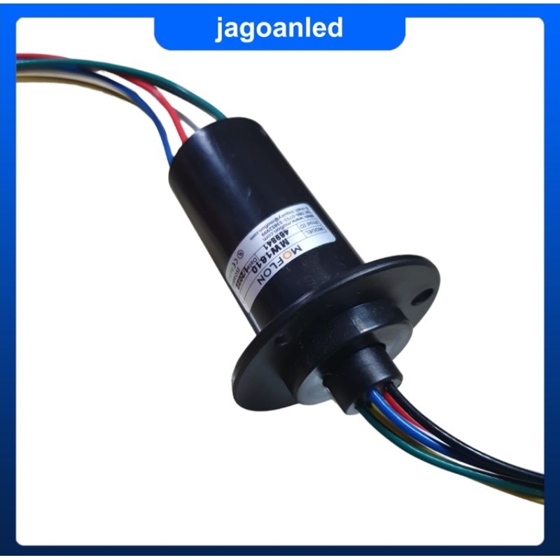 Jual Rotating Cable Slip Ring 6 Cable / 6 Wire 10A With Flange MW1610 ...