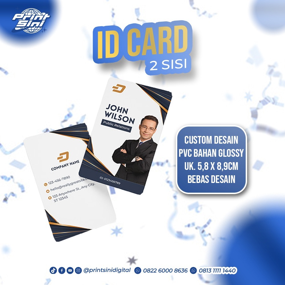 Jual ID CARD 2 SISI CUSTOM | Shopee Indonesia