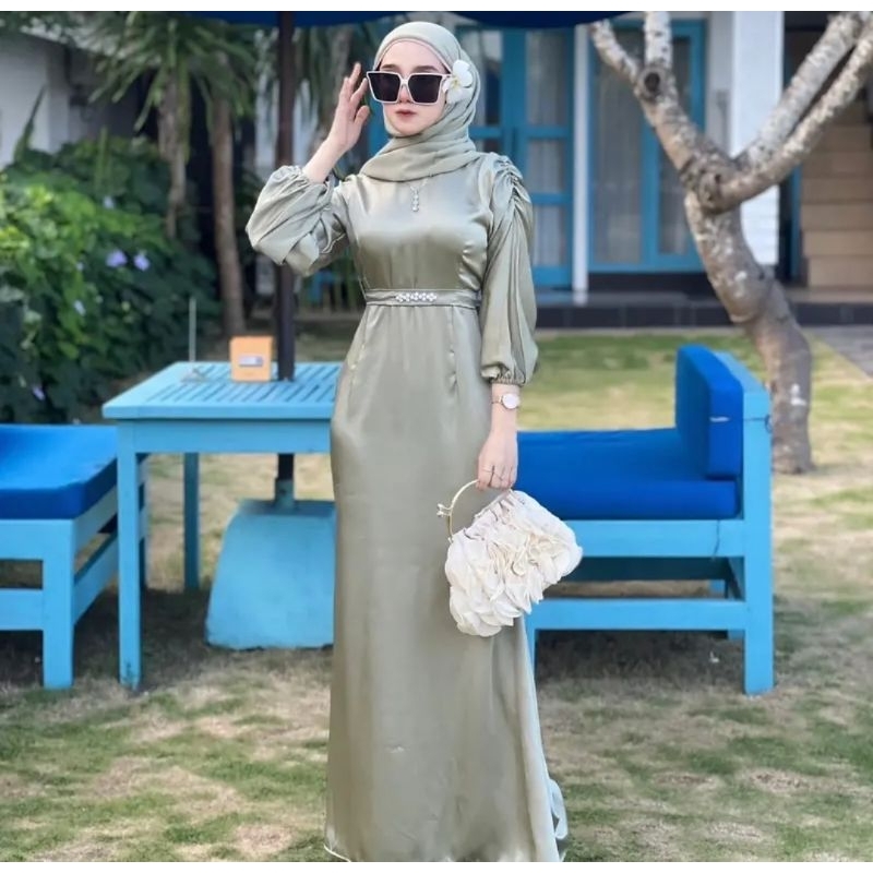 Jual [ Ready Stok ] Ranjani Dress Satin Premium Bridesmaid Kondangan ...