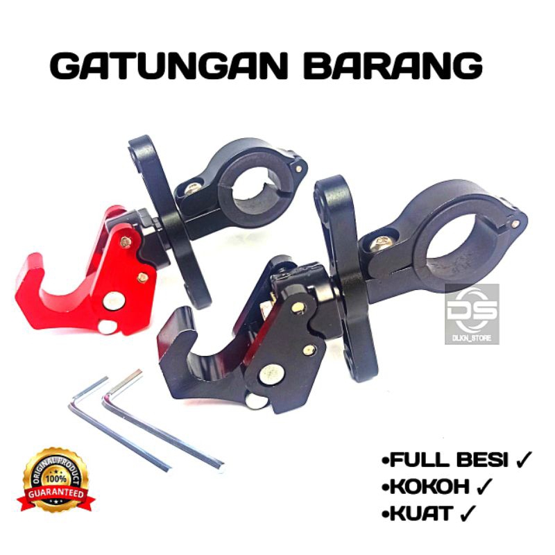 Jual Gantungan barang stang bulat bahan besi stang motor pcx, adv ...