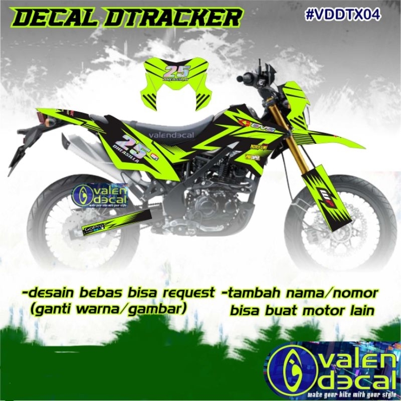 Jual Stiker Striping Decal Motor Dtracker full body, request custom ...
