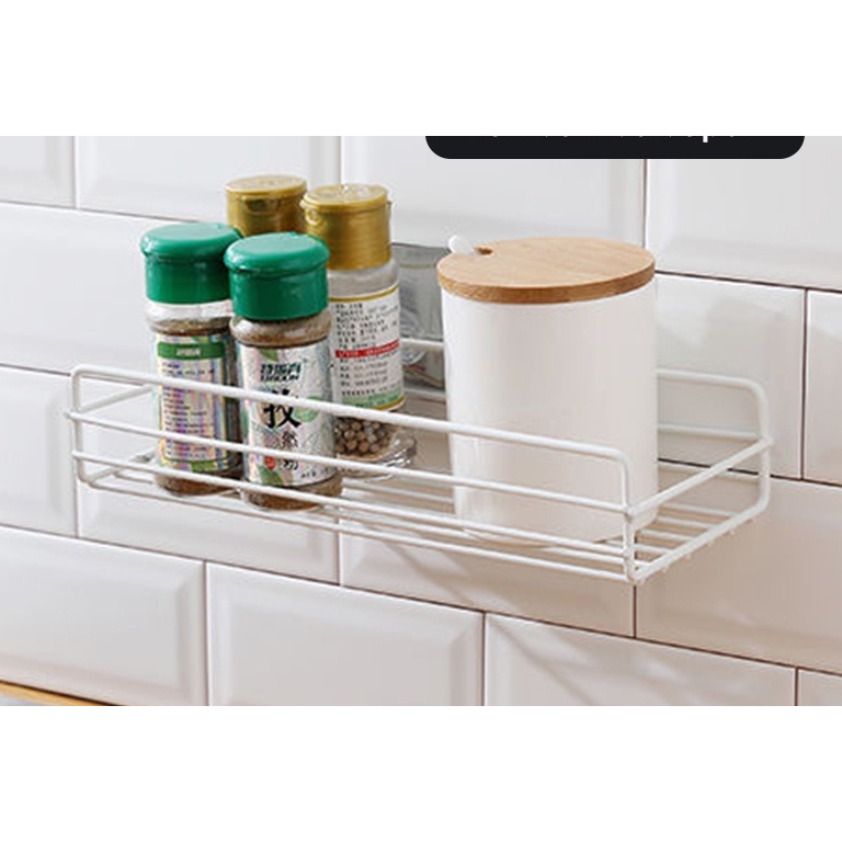 Jual Rak Dapur Persegi Serbaguna Model Gantung Tempel Tanpa Bor / Paku ...