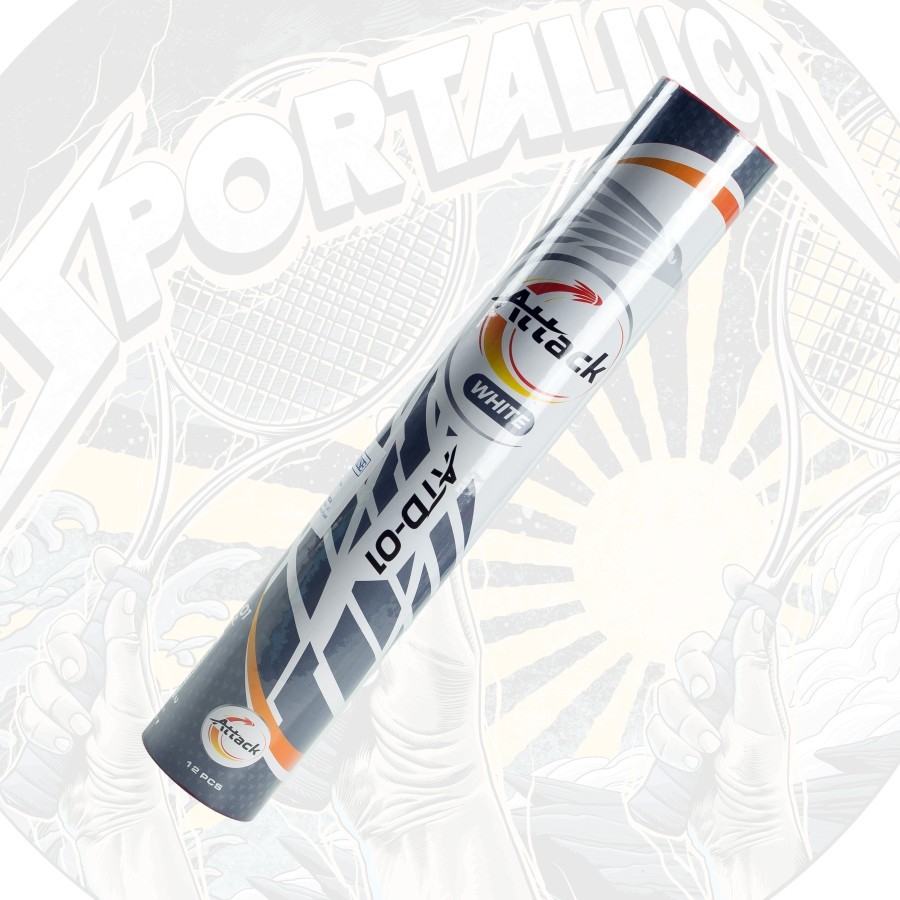 Jual Shuttlecock / Cock Badminton Sunrise ATTACK ATD01 / ATD-01 White ...