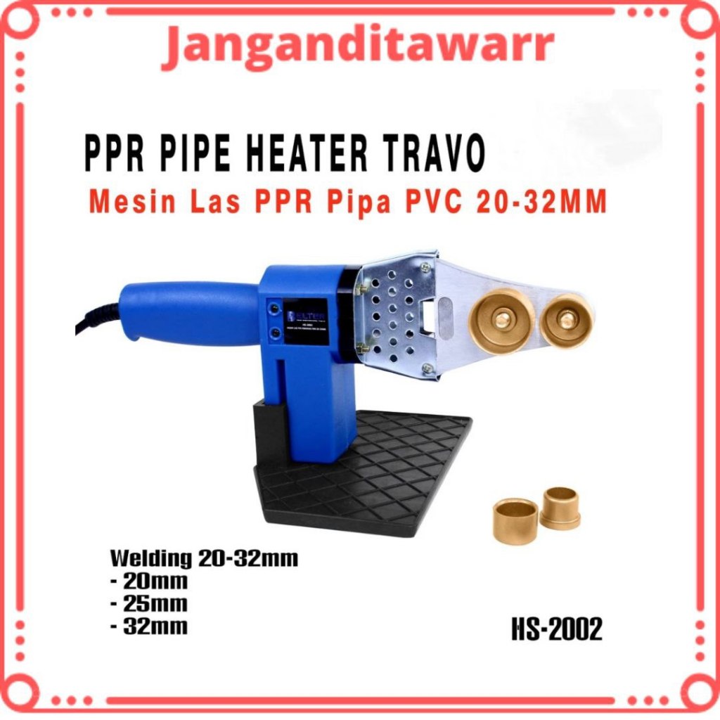 Jual Mesin Las PPR Belter Pemanas Pipa 20-32mm & 20-63mm mesin pemanas ...