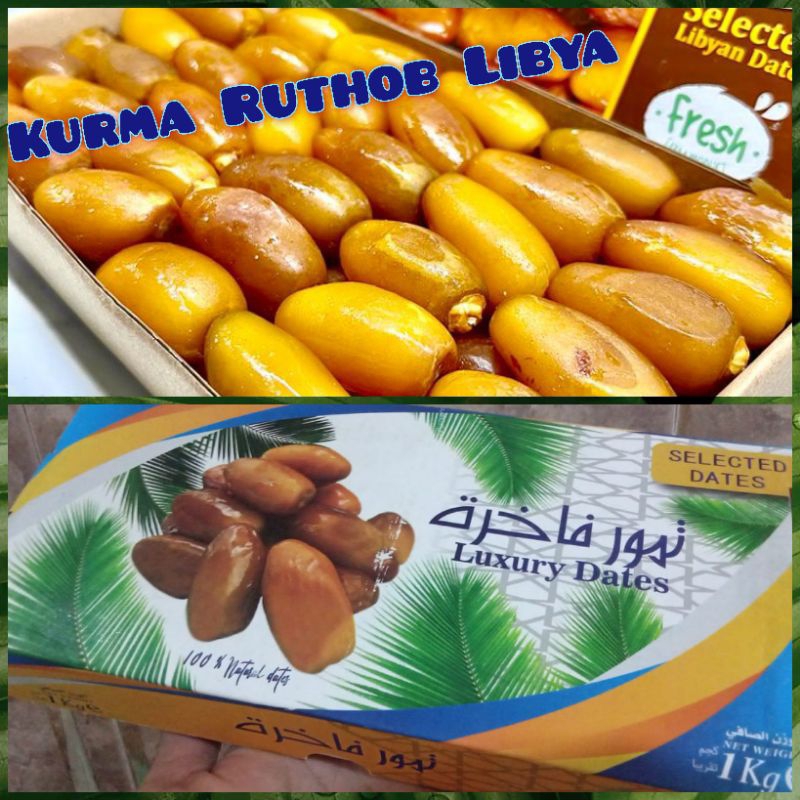Jual KURMA RUTHOB LIBYA 1Kg (Wajib Gosend) | Shopee Indonesia