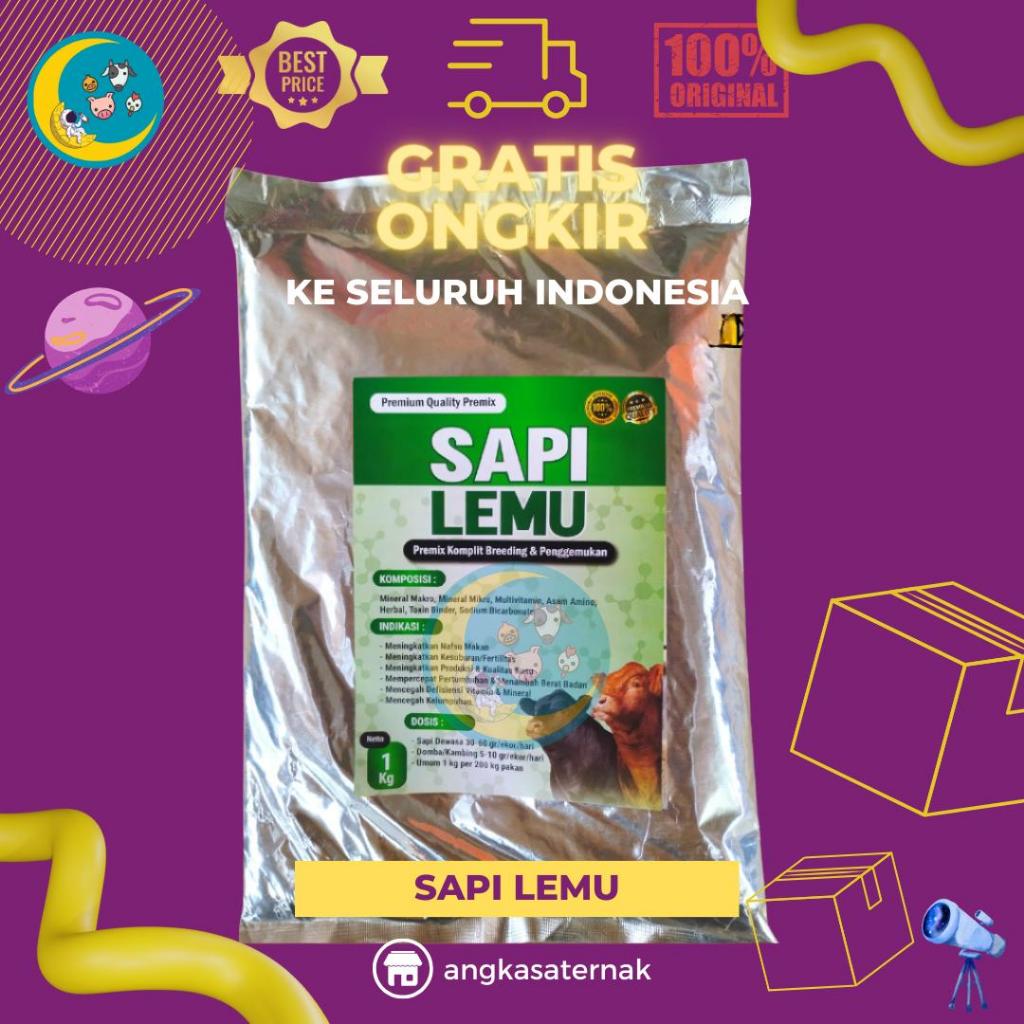 Jual PREMIX SAPI LEMU 1 KG - Premix Komplit Breeding & Penggemukan Sapi Domba Kambing | Shopee ...