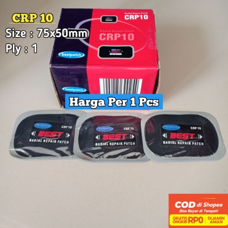 Jual Bestpatch CRP 10 Per Pcs / Biji / Lembar - Karet Tambal Ban Luar - Tip Top - Karet Patch ...