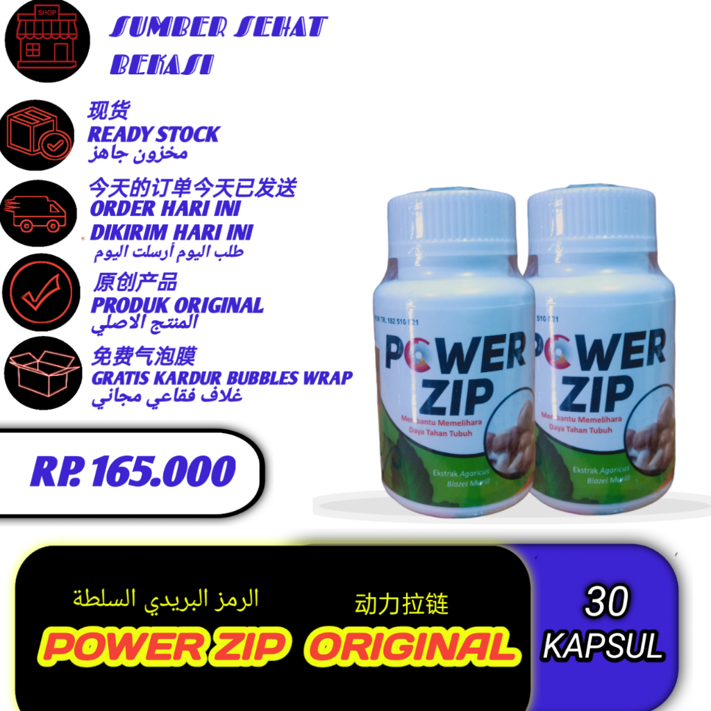 Jual Power Zip Original Isi 30 Dan 60 Tablet Asli Obat Penyakit Kronis ...