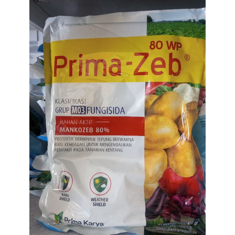 Jual FUNGISIDA Prima-Zeb 80 WP bahan aktif Mankozeb 80% 800gram ...