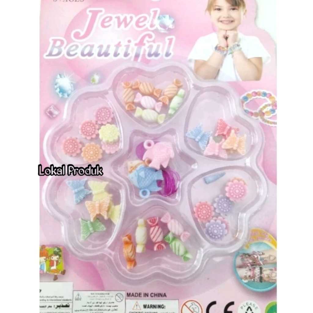 Jual Mainan Anak Meronce DIY Gelang Dan Kalung H2 9B | Mainan Manik ...