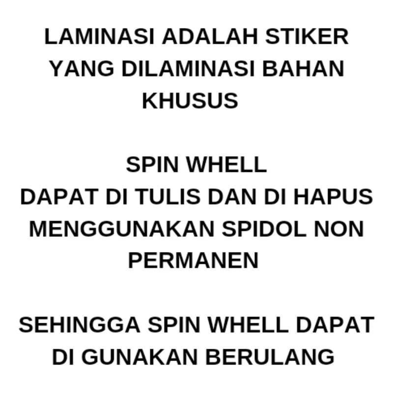 Jual Roda Putarroda Undian Wheel Of Fortunelucky Spinroulettefree Costum Shopee Indonesia
