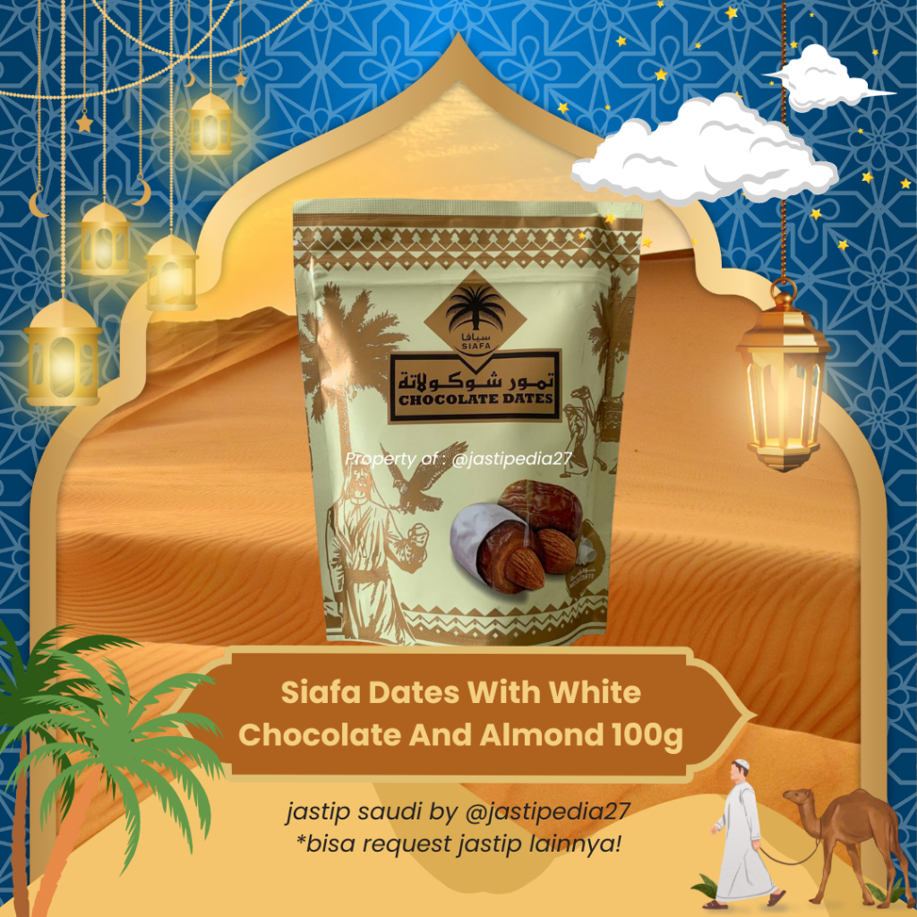 Jual Siafa Dates With White Chocolate And Almond 100g | Shopee Indonesia