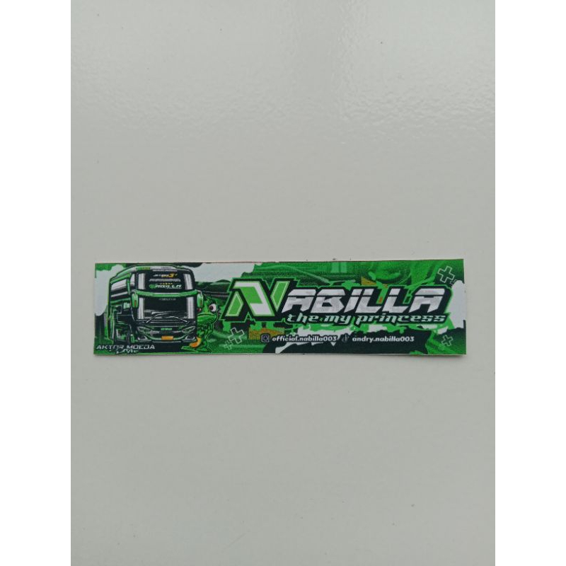 Jual STIKER BUS/BUSMANIA NABILLA ORIGINAL BY QQ TRANS | Shopee Indonesia