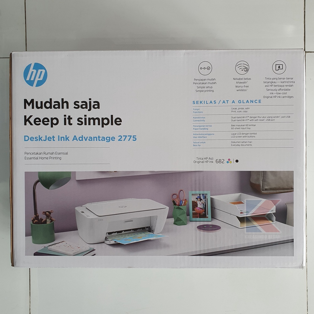 Jual PRINTER HP DeskJet Ink Advantage 2775 | Shopee Indonesia