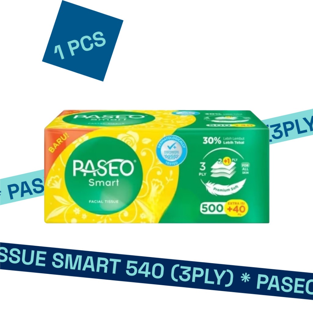 Jual Tissue Paseo Smart Facial 540 (3PLY) | Shopee Indonesia