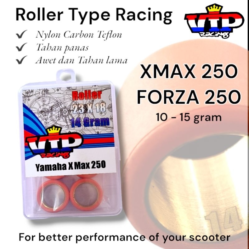 Jual VIP RACING Roller Yamaha XMax 250 Honda Forza 250 Premium | Shopee ...