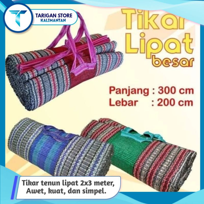 Jual Tikar Hajatan Tikar Gulung Tikar Anyaman Samak Gulung 200x300 Cm ...