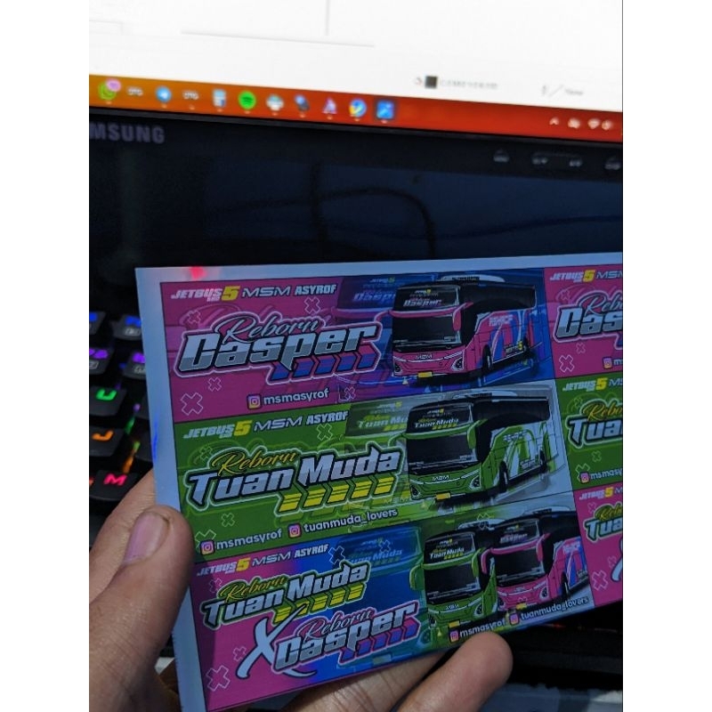 Jual (New)Sticker Bus Jb5 Original Hologram , isi 20pcs, Sticker Bus ...