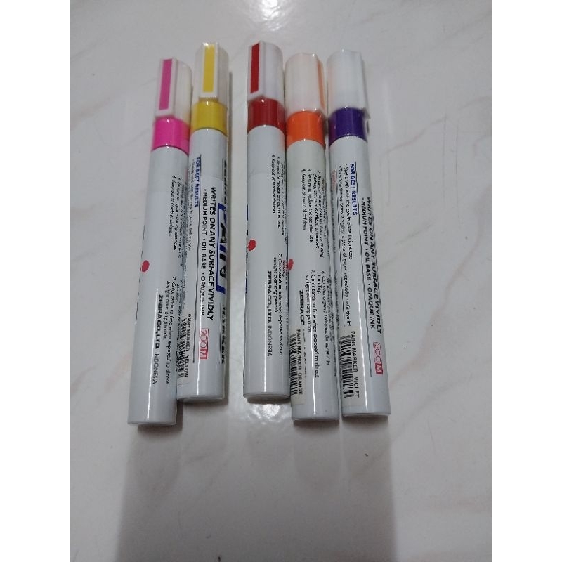 Jual SPIDOL PAINT MARKER ZEBRA harga 1 pcs | Shopee Indonesia