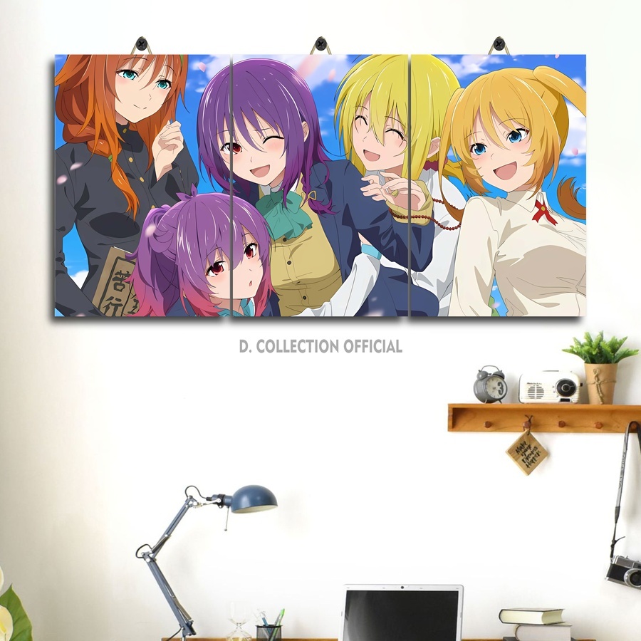 Jual Poster Gambar Waifu Kawaii Tenpuru Akagami 60X30 Multi Panel ...