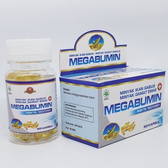 Jual Megabumin Kapsul Ikan Gabus & Gamat 50 Kapsul - Ikan Kutuk ...