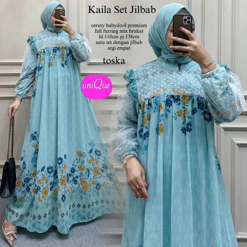 Jual KAILA SET JILBAB TOSCA by UNIQUE | Shopee Indonesia
