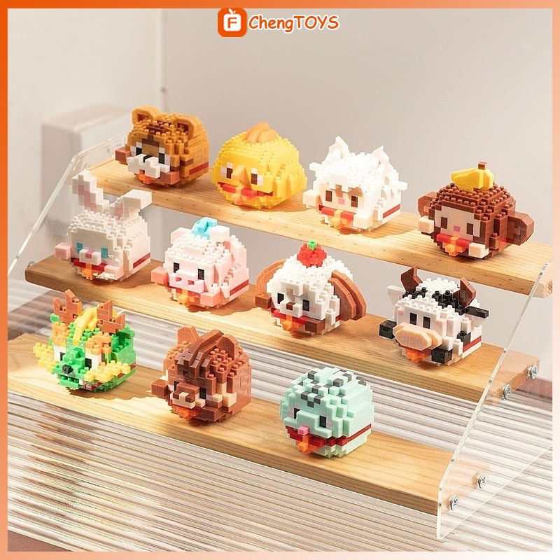 Jual FChengTOYS Zodiak Cina Bricks Mainan Blok Bangunan Zodiak Block ...