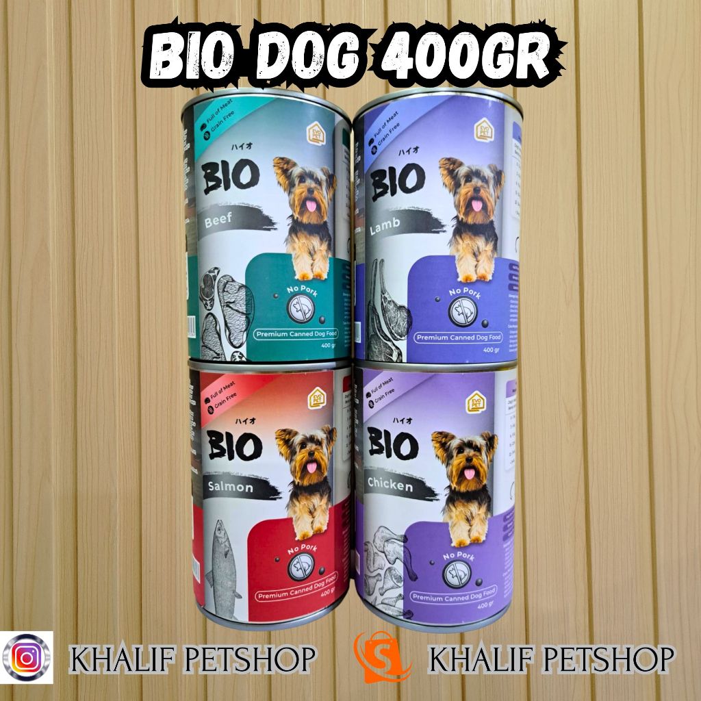 Jual BIO DOG CANNED 400GR MAKANAN BASAH KALENG 400GR | Shopee Indonesia