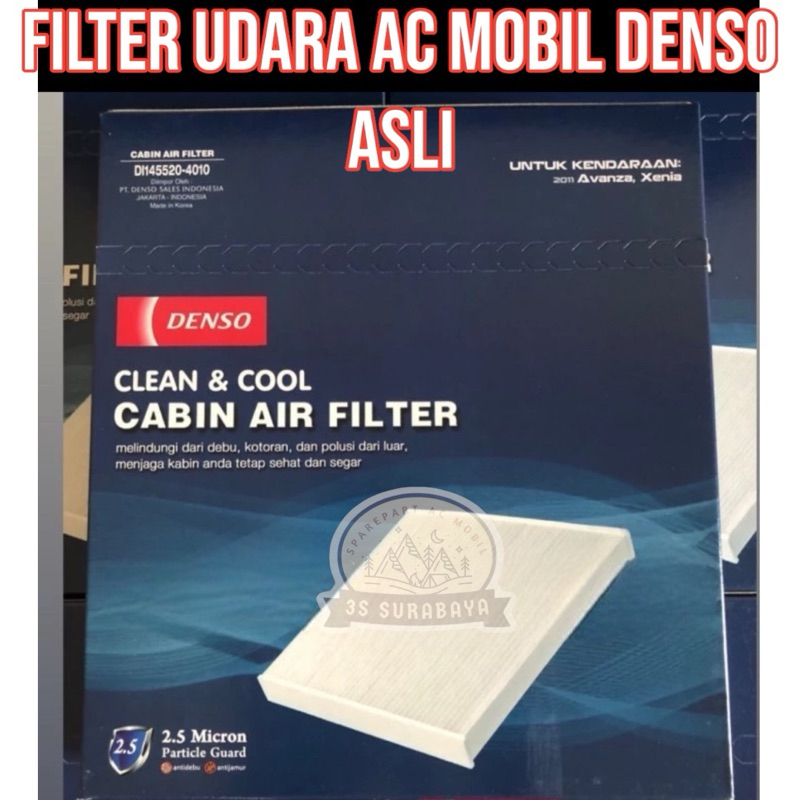 Jual Filter Udara Kabin Air Filter Ac Mobil Denso Asli All New Avanza ...