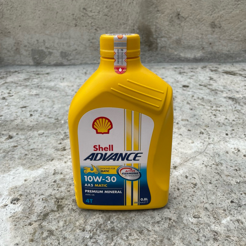 Jual OLI MESIN SHELL ADVANCE AX5 MATIC 10W-30 0.8L | Shopee Indonesia