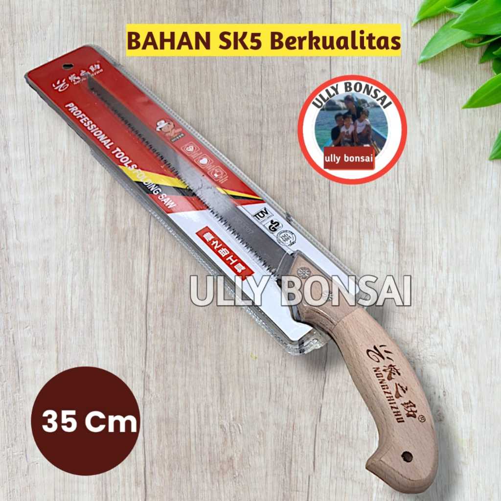Jual Gergaji Gagang Kayu Kualitas Hongkong Bahan SK5 Panjang 35 Cm | Shopee Indonesia