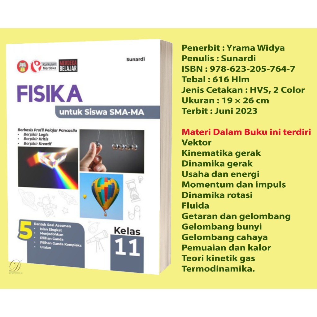 Jual BUKU FISIKA SMA-MA KELAS 11/XI KURIKULUM MERDEKA | Shopee Indonesia