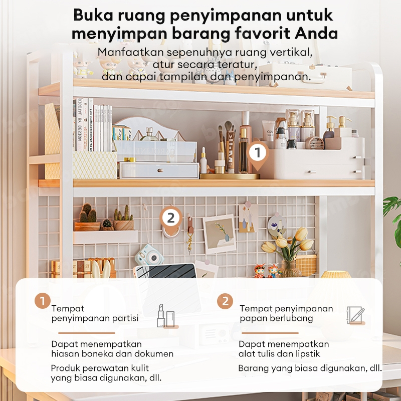 Jual Rak Desktop Storage Rak buku Storage Rak Meja Stationery Rak Meja ...