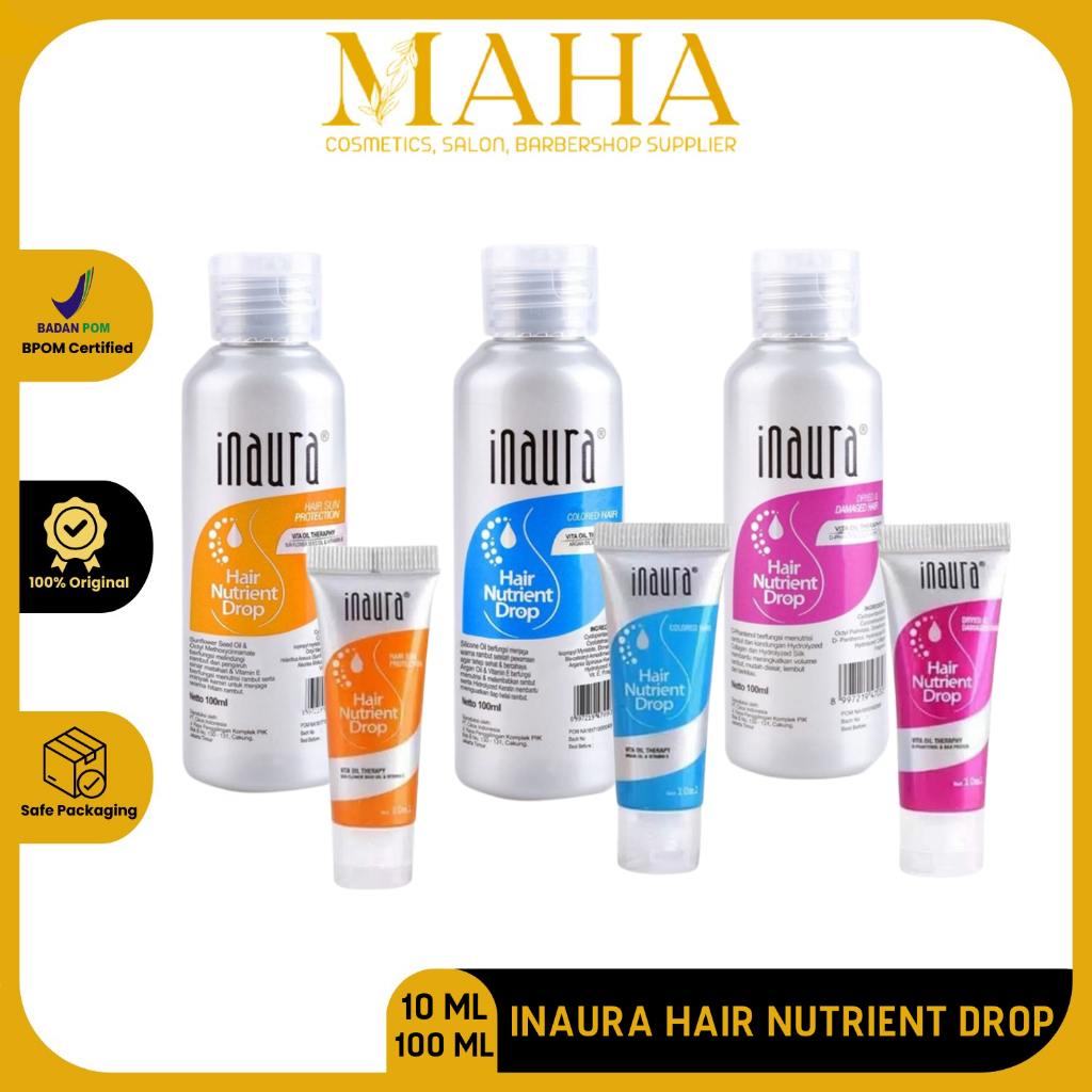 Jual INAURA HAIR NUTRIENT DROP 100ML & 10ML | Shopee Indonesia