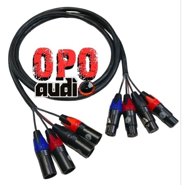 Jual kabel snake 4 cord ( kabel input 4 way ) berbagai jenis Jack dan ...