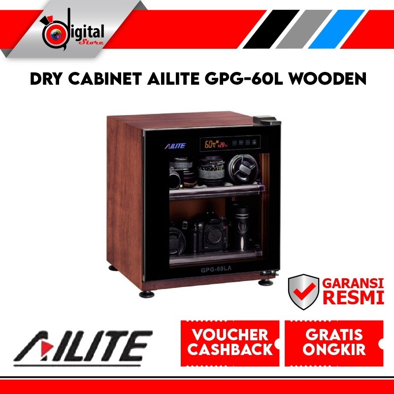 Jual Dry Cabinet Ailite GPG-60L WOODEN - AILITE GPG-60L | Shopee Indonesia
