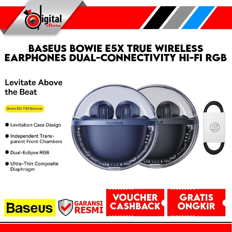 Jual Baseus Bowie E5x True Wireless Earphones Dual-Connectivity Hi-Fi RGB | Shopee Indonesia