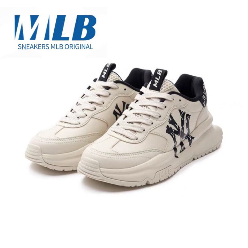 Jual Sepatu MLB Bigball Chunky Runner Classic Monogram NY Yankees / MLB ...
