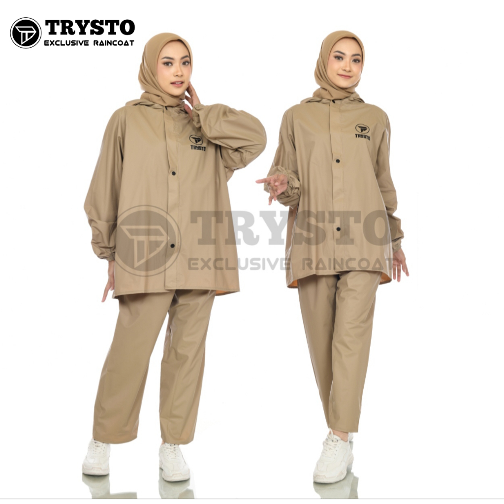Jual Jas Hujan Raincoat Setelan Pria Wanita Dewasa Bahan Kuat Tebal Elastis Anti Rembes Original ...