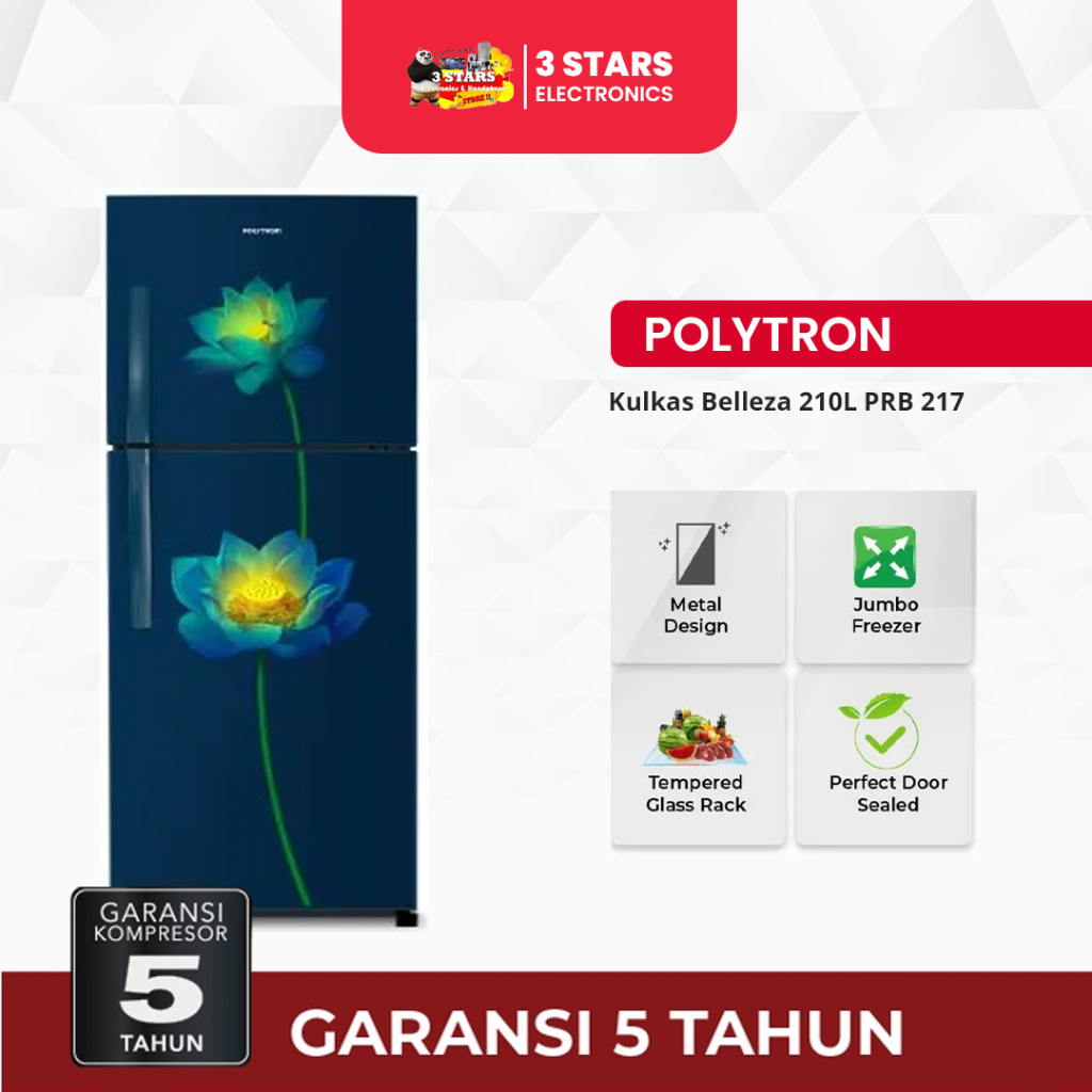 Jual Polytron Kulkas 2 Pintu 210L PRB 217 / PRB217 New Belleza 210 L ...