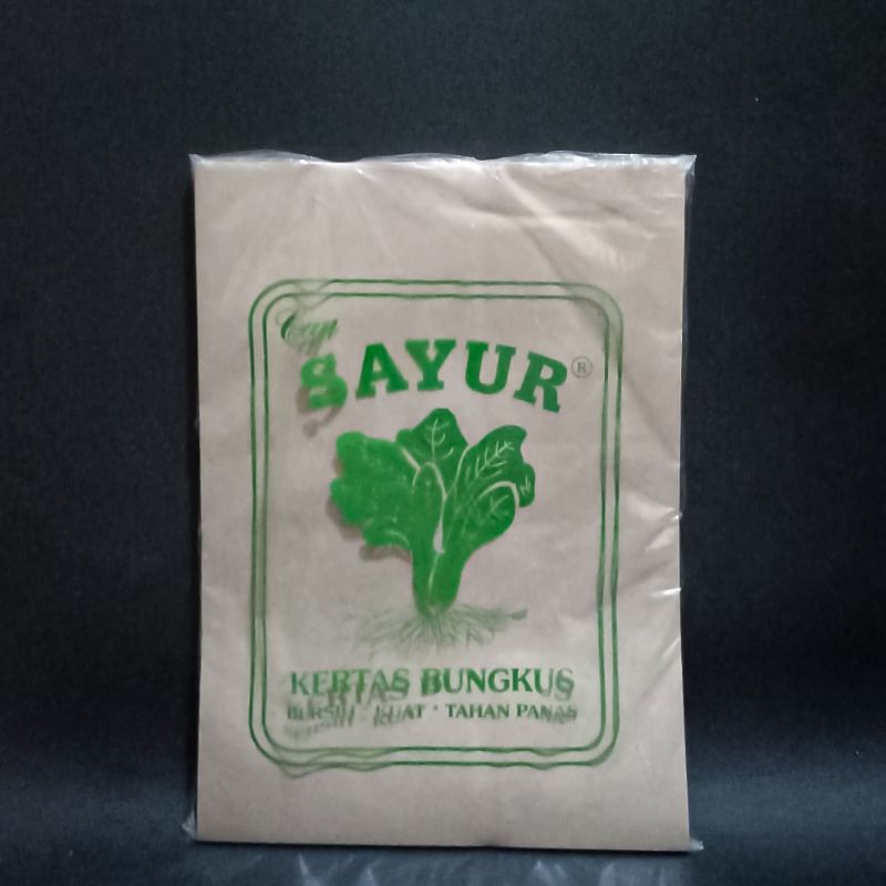 Jual Kertas Nasi / Kertas Minyak Cap Sayur Ukuran 27CM x 38CM | Shopee ...