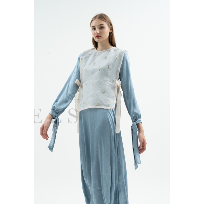 Jual Alexa Dress Gamis Silk Vest Organdi Gamis Set Lebaran Gamis ...