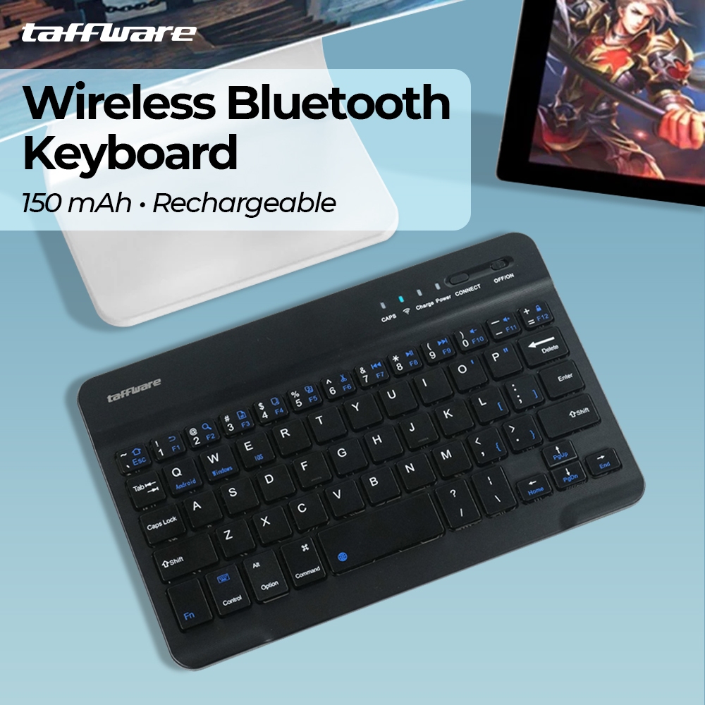 Jual taffware keyboard wireless Bluetooth Keyboard Rechargeable ...