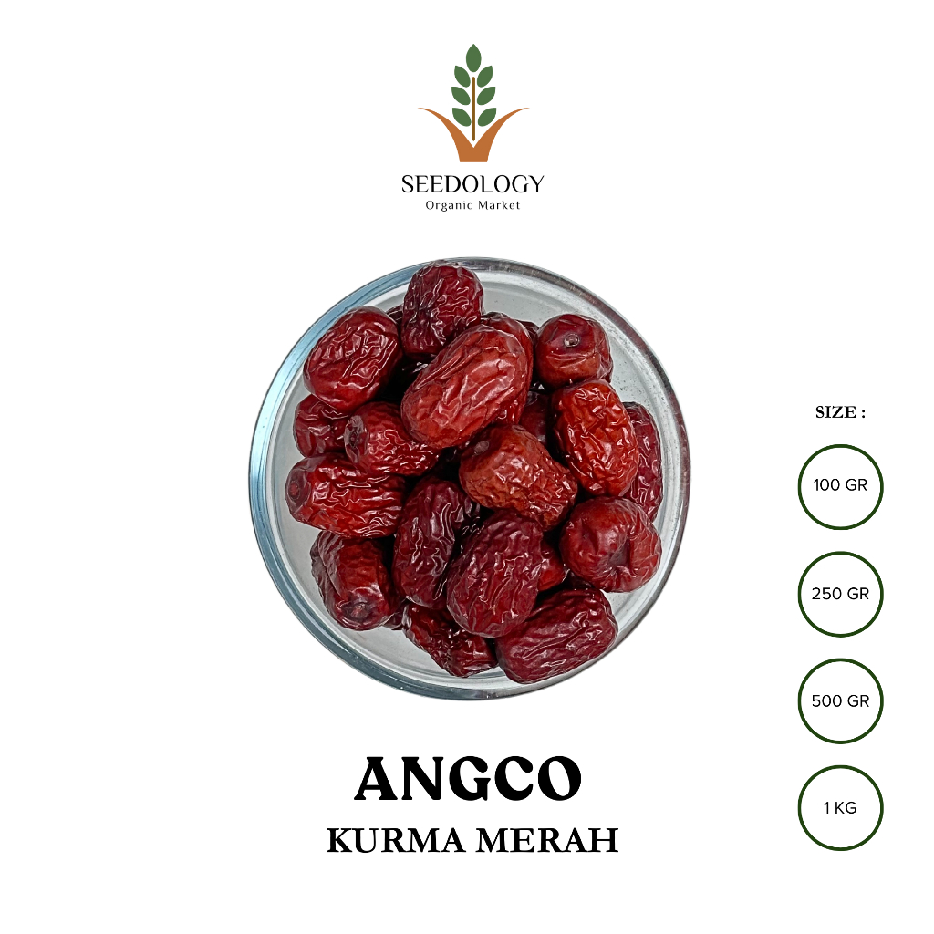 Jual Angco 250gr - Kurma Merah / Red Dates / Hong Zao / Jujube | Shopee ...