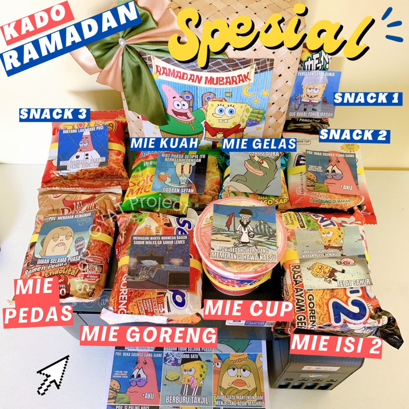 Jual UNTUK KAMU Gift Series #2: Kamu & Indomie - Snack Box by GYAT ...