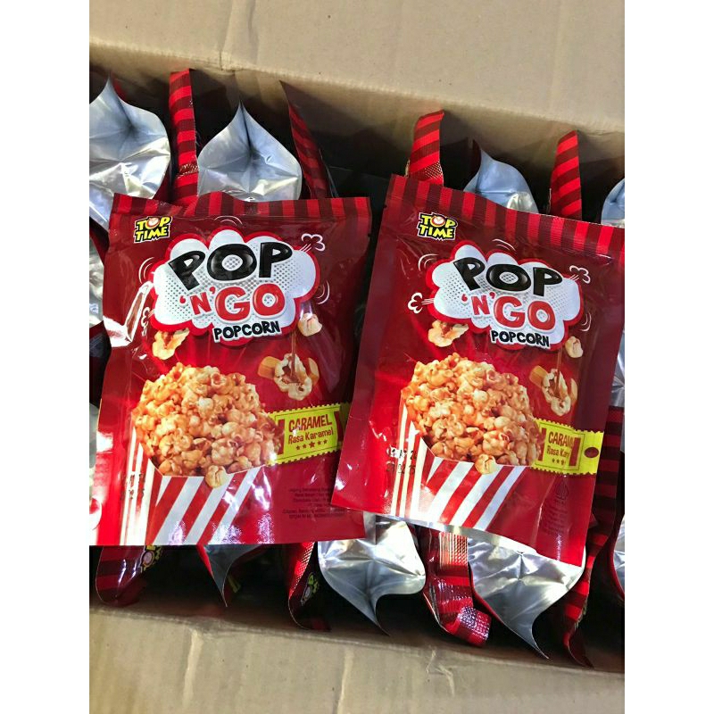 Jual POP N GO POPCORN CARAMEL (3BKS) | Shopee Indonesia