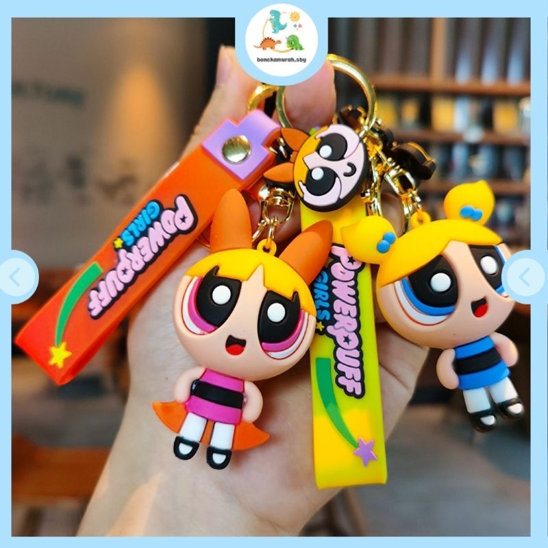 Jual Gantungan Kunci Karakter Powerpuff Girls Lengkap | Shopee Indonesia