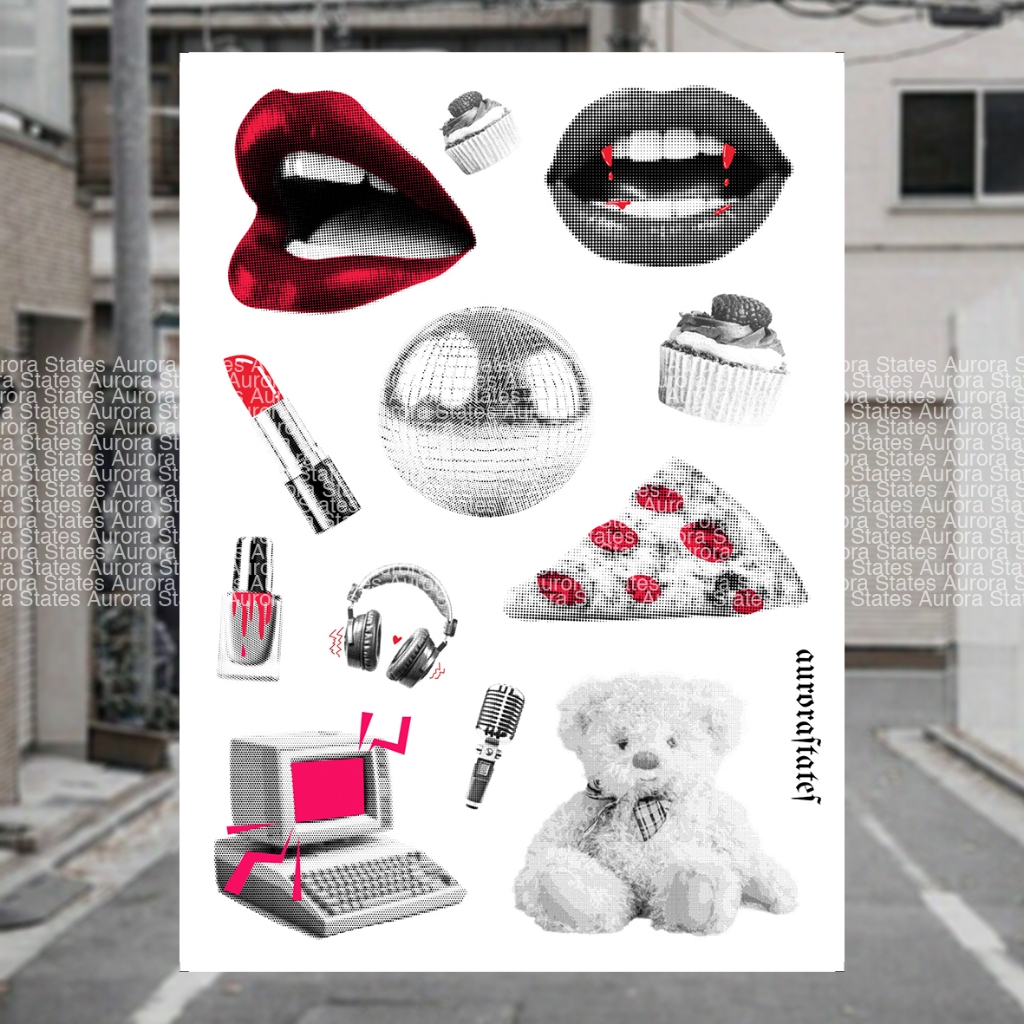 Jual COLLAGE STICKER PACKS | STICKER AESTHETIC RANSOM | STICKER HELM ...